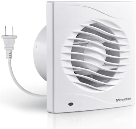 Amazon.com: Venta Wall Mount Bathroom Exhaust Fan, 4-Inch Duct Quiet ...