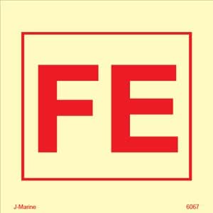 IMO Sign. FIRE Control Sign. Locker W/Fireman's Outfit 150X150MM ...