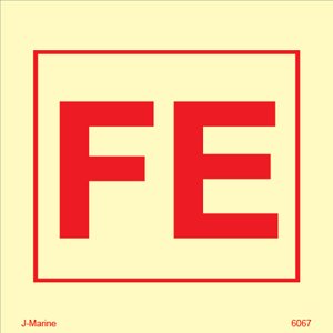 IMO Sign. FIRE Control Sign. Locker W/Fireman's Outfit 150X150MM ...