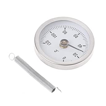 Professional Pipe Clip-On Thermometer Temperature Bimetal Temp Gauge ...