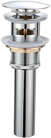 Pop Up Drain Stoper with Overflow Bathroom Vanity Sink Drain Lavatory ...