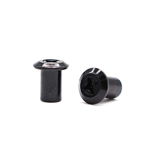 Snapklik.com : 10-Pack M6 45mm Black Rivet Phillips Connecting Bolts ...