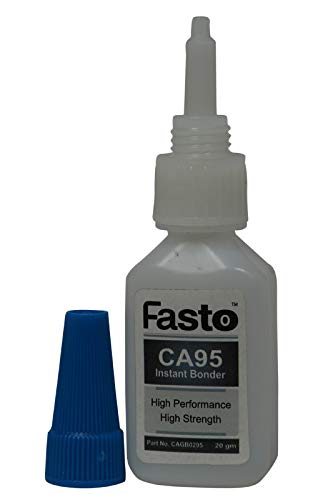 Fasto Adhesives CA95 Instant Adhesive - 2x 20gm bottle (pack of 2) For ...