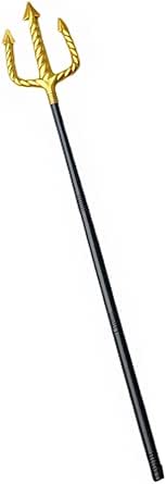 Miokkley Trident Spear Toy 53 Inch Gold Poseidon Trident Plastic ...