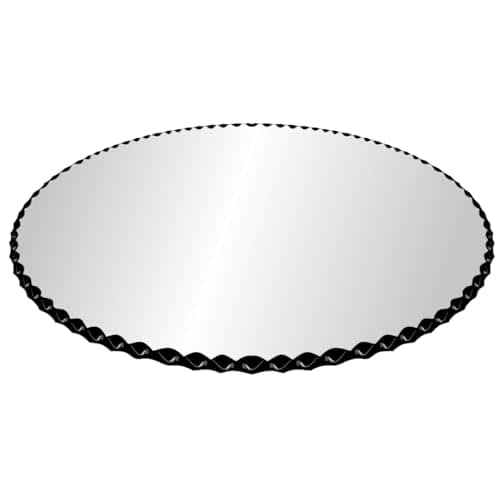 Amazon.com: 15" Inch Round Glass table top - 1/2" Thick - Gemstone Edge ...