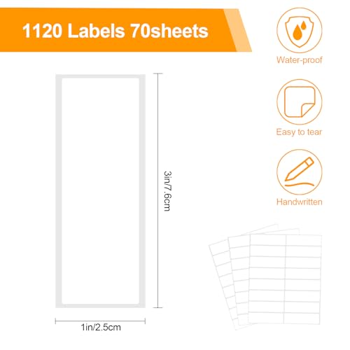Snapklik.com : 1120 PCS Removable Freezer Labels For Organizing, 1x3 ...