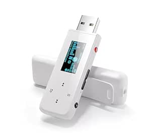 PECSU Bluetooth USB MP3 Player with Clip, 32GB Built-in Lossless Sound ...
