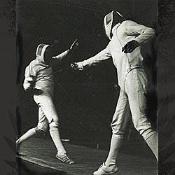 Fencing Poster of Two Classical Epee Fencers : Amazon.in: Home & Kitchen