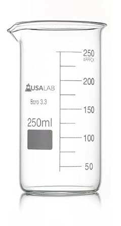 USA Lab Tall Form Beaker Borosilicate 3.3-250ml & 500ml - USAlab: Amazon.com: Industrial ...