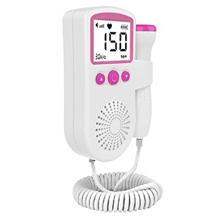 Buy Fetal Doppler Heart Rate Monitor with Headphone Jack Built in ...