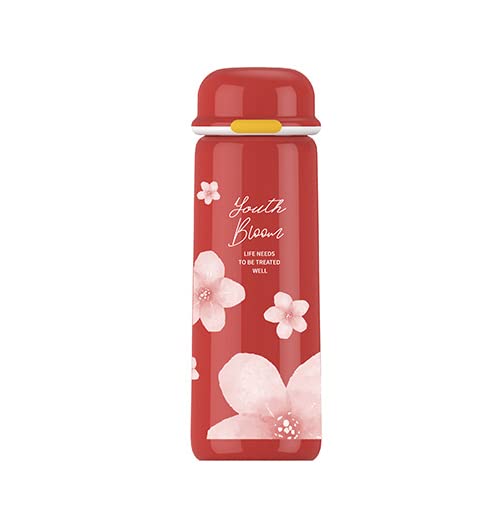 TEMSON Floral Print Stainless Steel Double Walled Bottle-Cute Water ...
