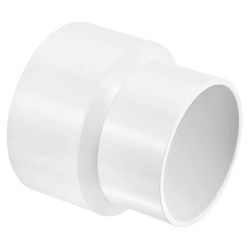 PATIKIL PVC Reducer Pipe Fitting 110mm to 90mm ID, 2 Pack Straight ...