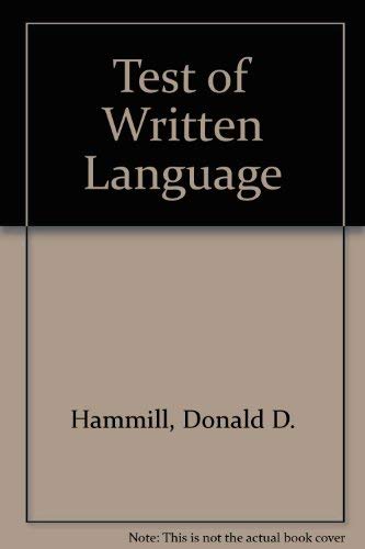Test of Written Language: unknown author: 9789995897840: Amazon.com: Books