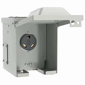 Amazon.com: KIKIRV NEMA TT-30R - Caja de toma de corriente para caravana de 30 amperios, panel ...