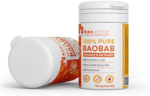 Amazon.com: JD Botanics 100% Organic Baobab Powder 120 Capsules ...