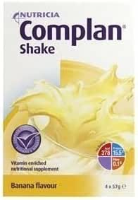 THREE PACKS of Complan Shake Banana Flavour 4 x 57g Sachets by Complan ...