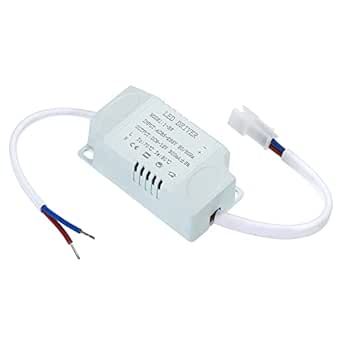 PATIKIL 1-3W 300mA LED Driver, 5 Pack AC 85-265V Output 9-12V DC Male Connector Constant Current ...