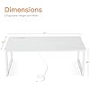 Amazon.com: Coleshome 71 Inch Computer Desk with USB ports, Large ...