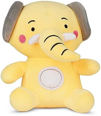 Buy PLUSHIFY 9 Inch Jumbo Yellow Elephant Plush Toy - Adorable and ...