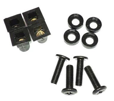 BLACK 50 PACK Of M6 Push Fit Cage Nut Sets : Amazon.co.uk: DIY & Tools