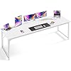 Amazon.com: Huuger Computer Desk, 80 Inch Office Desk, Gaming Desk with ...