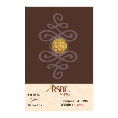 Buy RSBL Gold Coin 1 Grams 24Kt Gold 995 Purity Fineness at Amazon.in