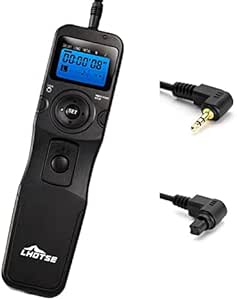 Amazon.com: LHOTSE LCD Timer Shutter Release Remote Control for Canon EOS Rebel T6 T7 80D 70D ...