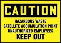 Amazon.com: Hazardous Waste Satellite Accumulation Point Unaut 7X10 ...
