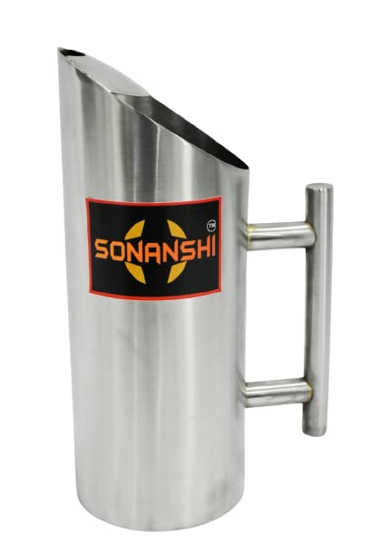 Sonanshi Stainless Steel Restaurant Jug/Water Jug (1.25 Litre) : Amazon ...