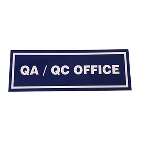 Mr. Safe - QA/QC Office Sign Sunboard - 3mm (12 Inch X 4 Inch) : Amazon ...