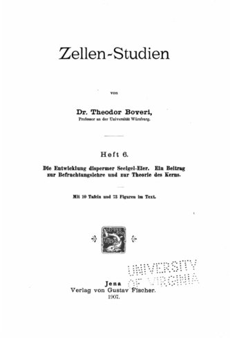 Boveri, Theodor - Lexikon der Biologie