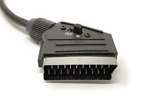 MainCore 2m SCART to Triple 3 x RCA Audio Video AV Adapter Cable with ...