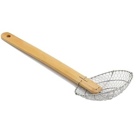 Amazon.com: Bamboo Handle S/S Coarse Skimmer (5"): Home & Kitchen