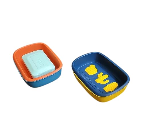 CSM® Soap Case Soap Holder for Bathroom Kitchen Sink-Set of 2 Soap Dish ...