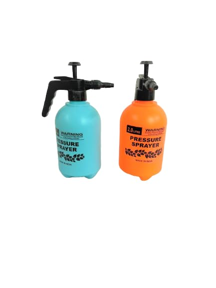 2 Litre Manual Garden Sprayer Pump with Extra Set of Front Nozzle ...