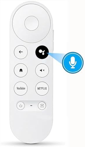 Amazon.com: Voice Remote for Google Chromecast 4k Snow TV, Replacement ...