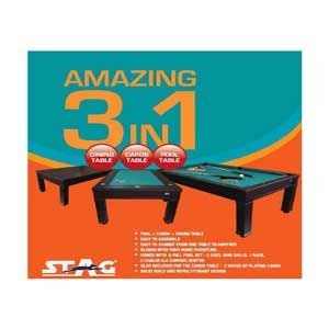 Buy Stag Pool Table Three in One Online at Low Prices in India - Amazon.in