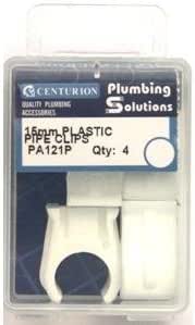 15mm Plastic Snap Fix Pipe Clips (Pack of 4) - Amazon.com