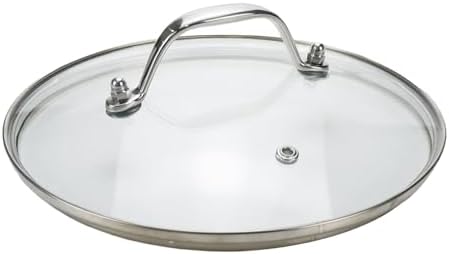 Amazon.com: LC LICTOP 8inch Tempered Glass Lid, Stainless Steel Rim ...