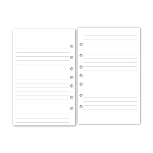 Amazon.com: Half Size Lined Wide Ruled Planner Insert Refill, 5.5 x 8.5 ...