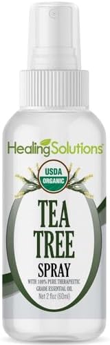 Amazon.com: Healing Solutions Organic Tea Tree Spray - Water-Infused ...