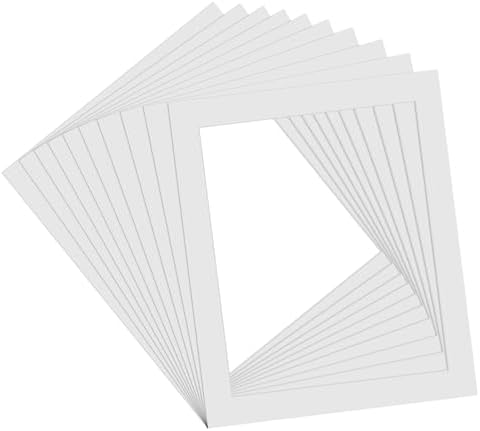 Marstey 10pcs Photo Mats, Paper Picture Mat Rectangular Picture Frame ...