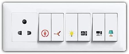 CLICKEDIN Switch ID Sticker Transparent Vinyl Multicolor Labels 3-A4 ...