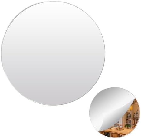 TYVOM 30cm/11.8 Inches Acrylic Wall Mirrors Round, Round Self Adhesive ...