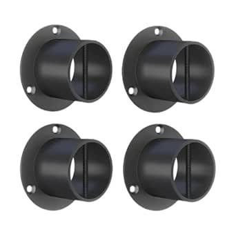 4 Pieces 2inch Rope End Cap Black Stainless Steel for Docks Outdoor ...