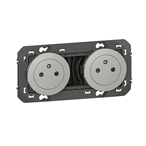 Legrand LEG95248 2X2P Double Socket 2P + T Pre-Wired Dooxie Surface 16A ...