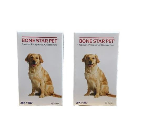 Zoozukart Bone Star Pet Tablets Calcium and Vitamin Supplement for Dogs ...