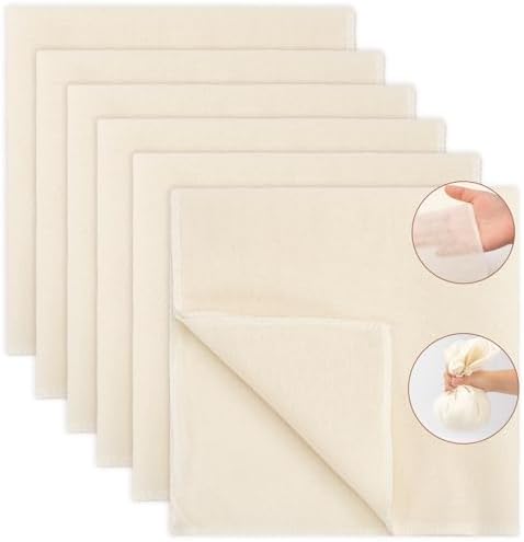 Olicity Cheese Cloth, Grade 100, 20x20Inch Hemmed Cheesecloth for ...