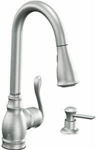 Moen Ca87003csl Anabelle Single Handle Kitchen Faucets, Stainless ...