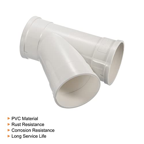 PATIKIL 4″ Wye Pipe Fittings, Y-Shape Splitter Duct Hose Connector for ...